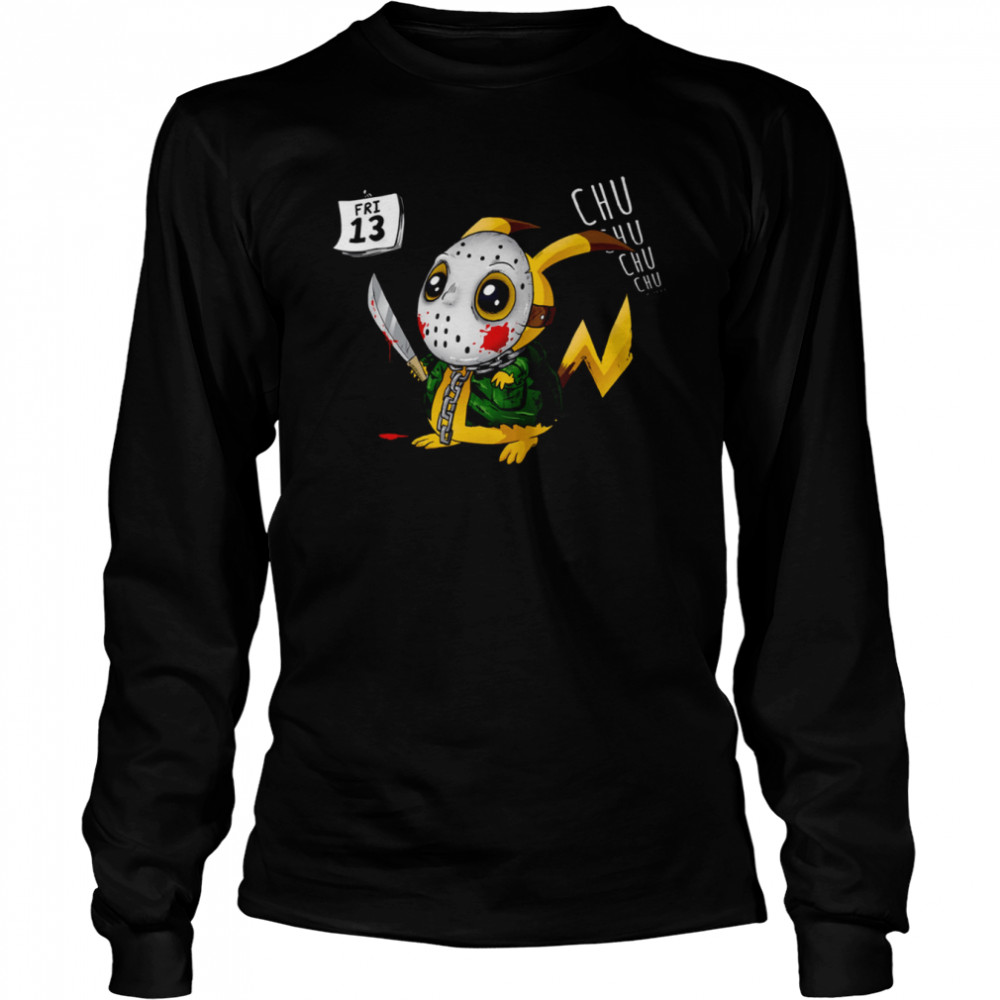 Horror Pikachu Pokemon Halloween Jason Voorhees shirt Horror Pikachu Pokemon Halloween Jason Voorhees shirt